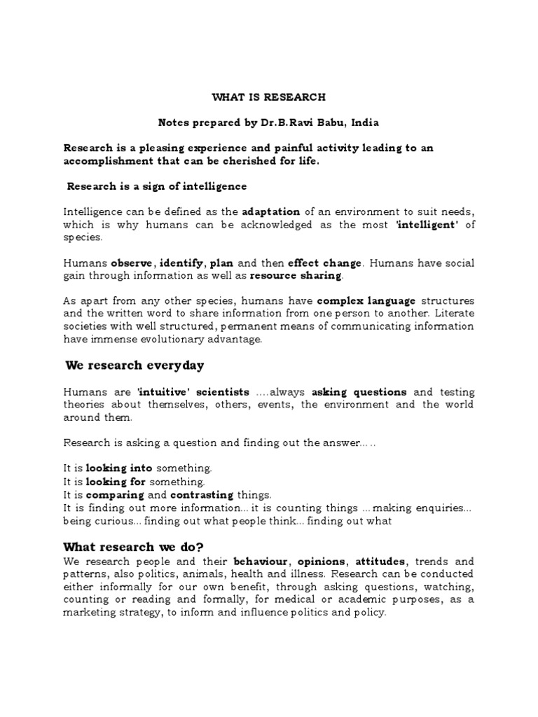 Research Design | PDF | Science | Inductive Reasoning