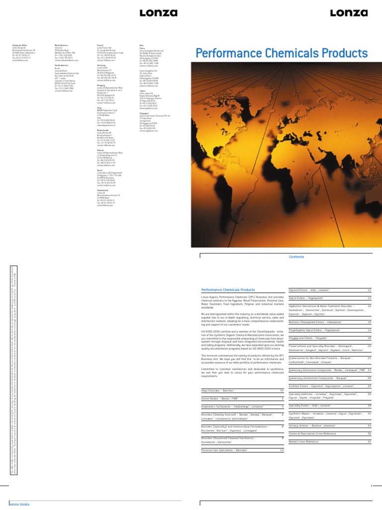 Performance Chemical Catalog 2006 | PDF