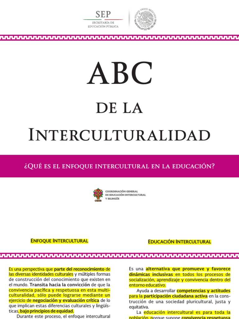 ABC de La Interculturalidad | PDF | Interculturalidad | Plan de estudios