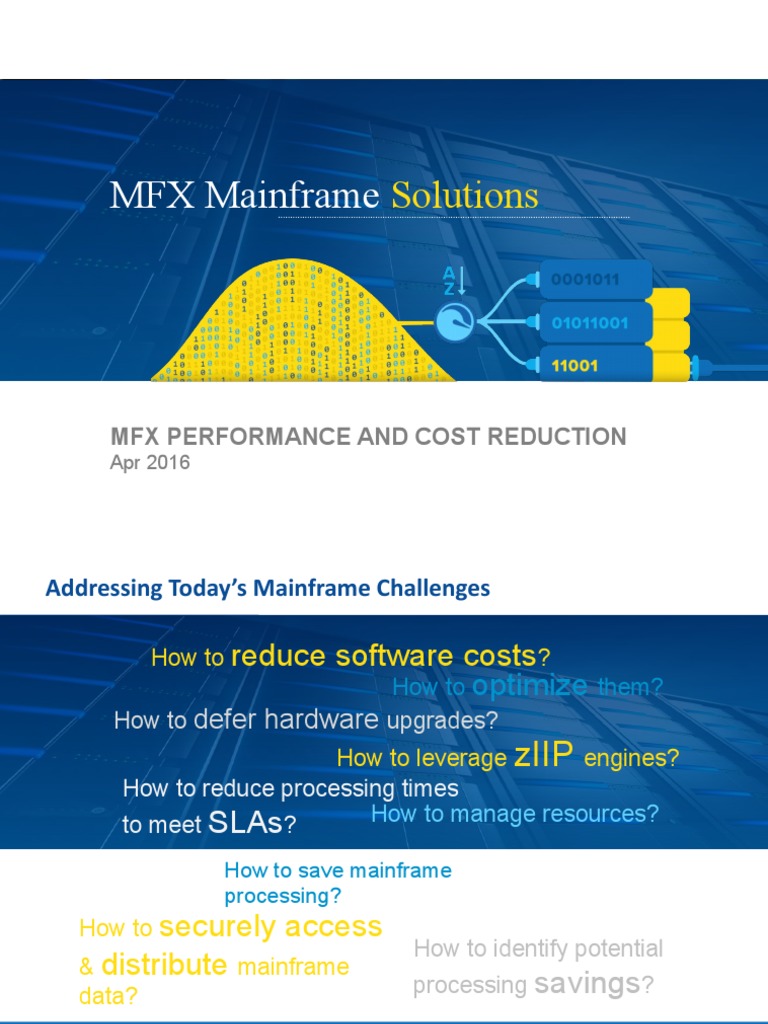 Introduction To Syncsort MF Products | PDF | Central Processing Unit ...