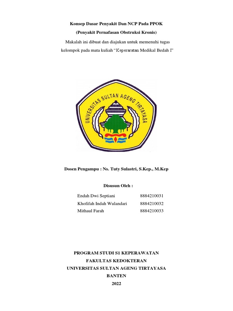NCP dan Konsep Dasar PPOK | PDF