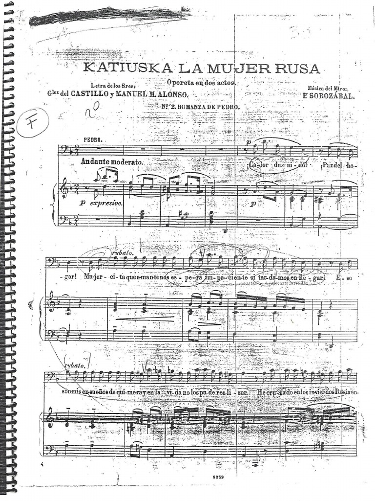 Romanmza de Pedro (Katiuska La Mujer Rusa) | PDF