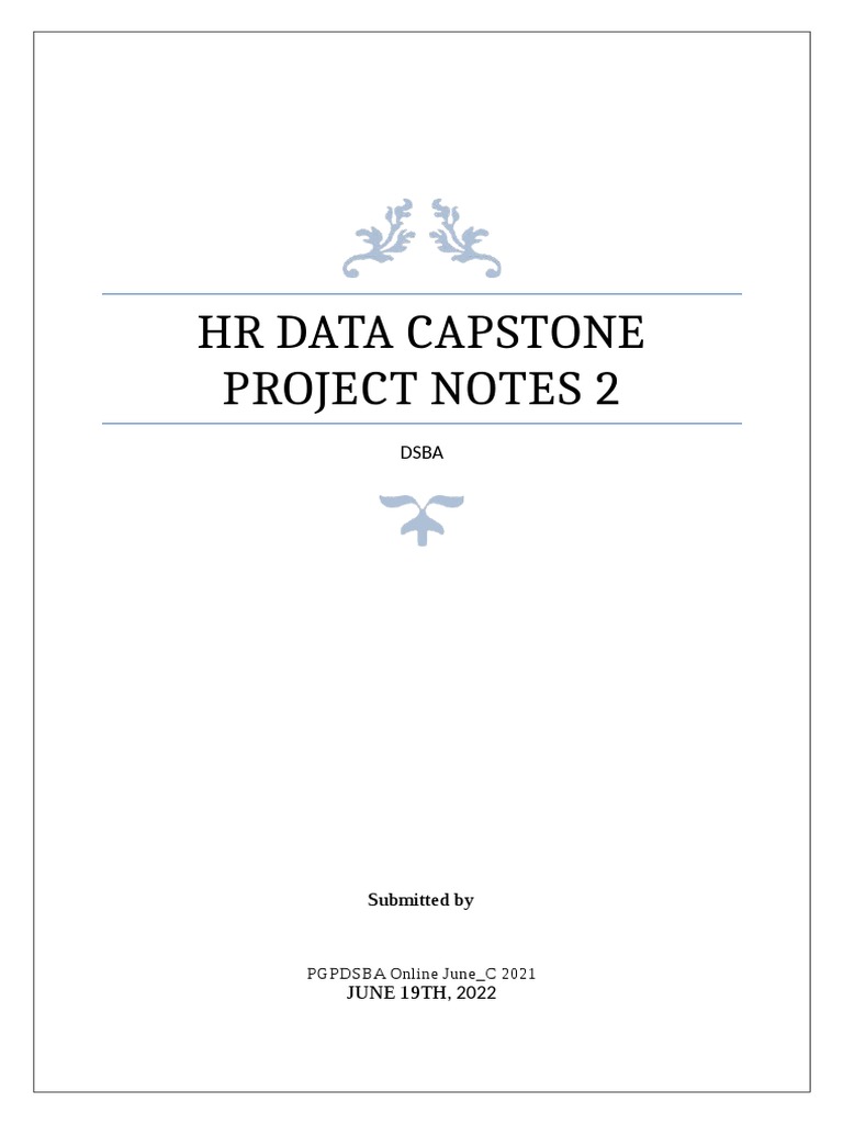 Capstone Project: Model Building Insights | PDF | Regression Analysis ...