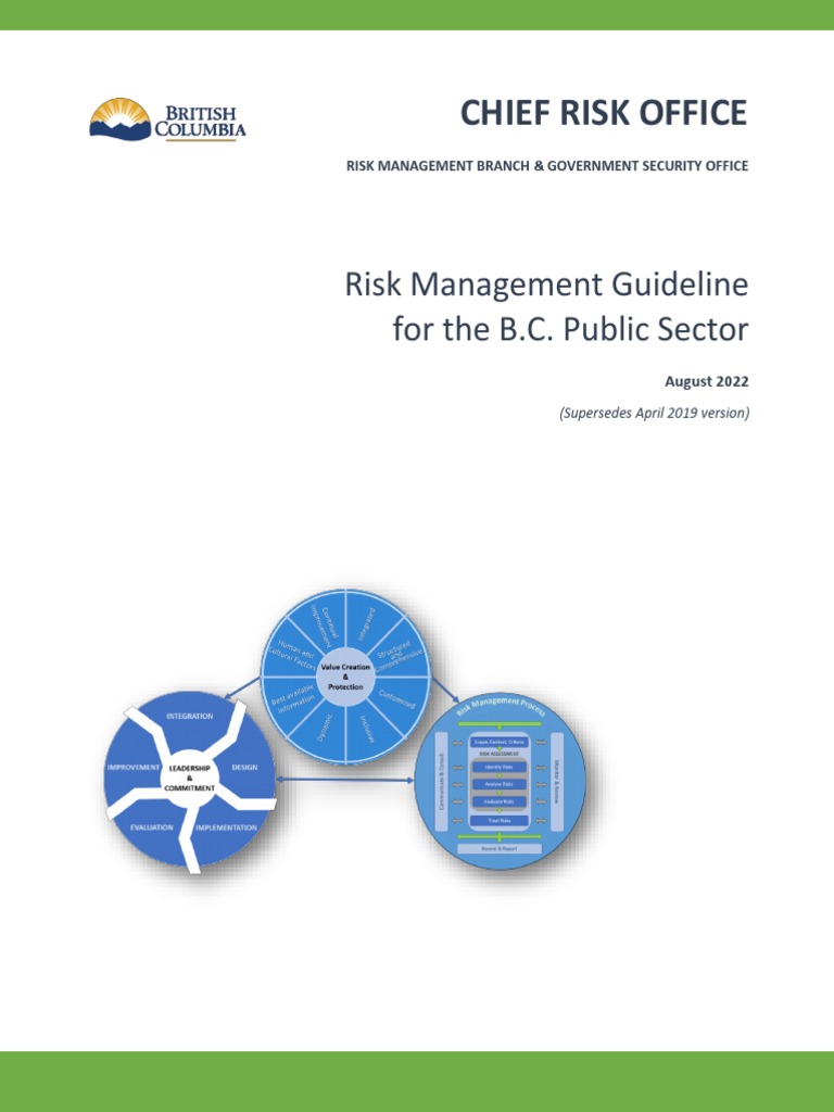 2022 - Risk-Management-Guideline For The B.C. Public Sector | PDF ...