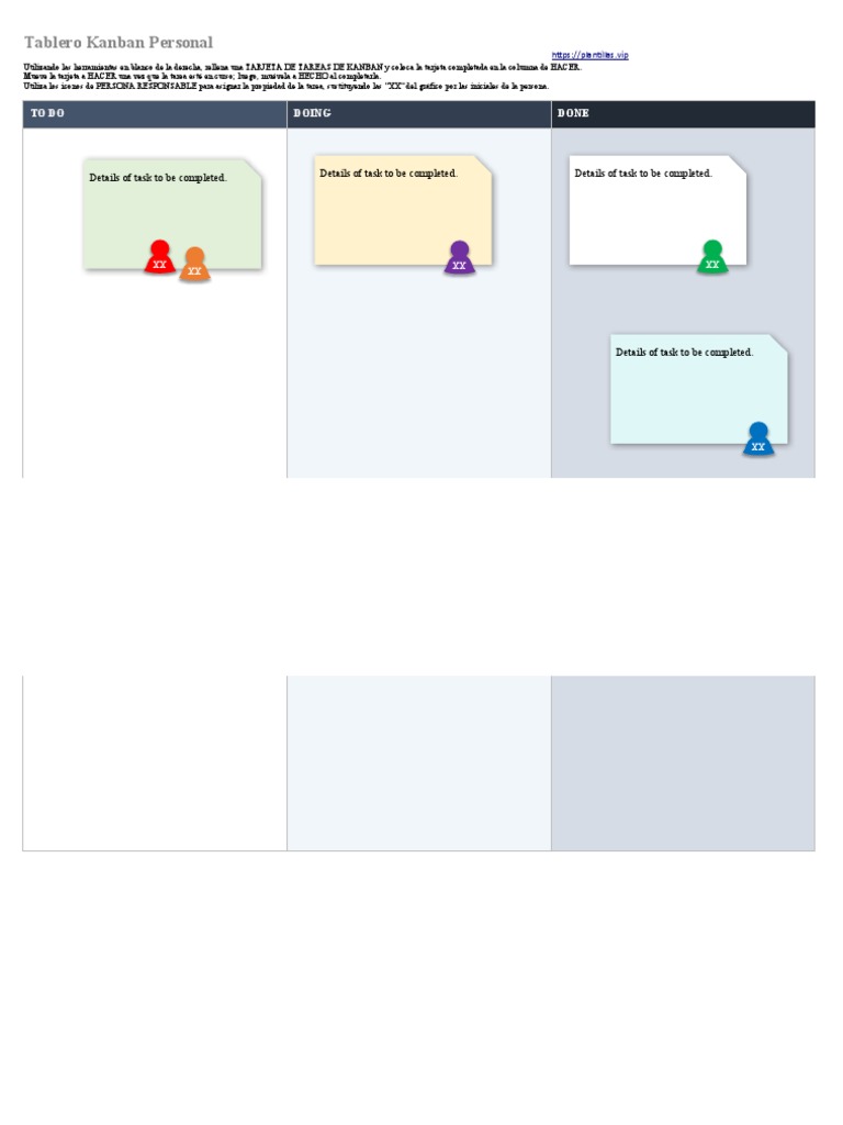 Plantilla Tarjetas Kanban | PDF