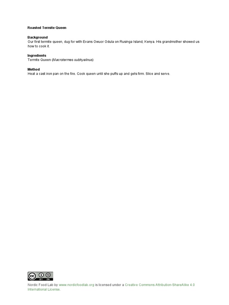 021 Roasted Termite Queen | PDF