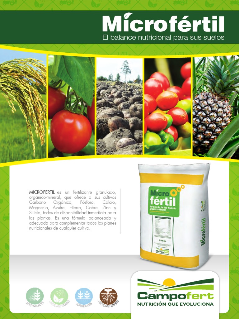 Fertilizante Orgánico-Mineral MICROFERTIL | PDF
