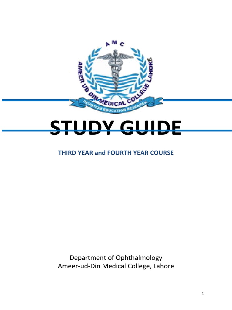 Ophthalmology Study Guide | PDF