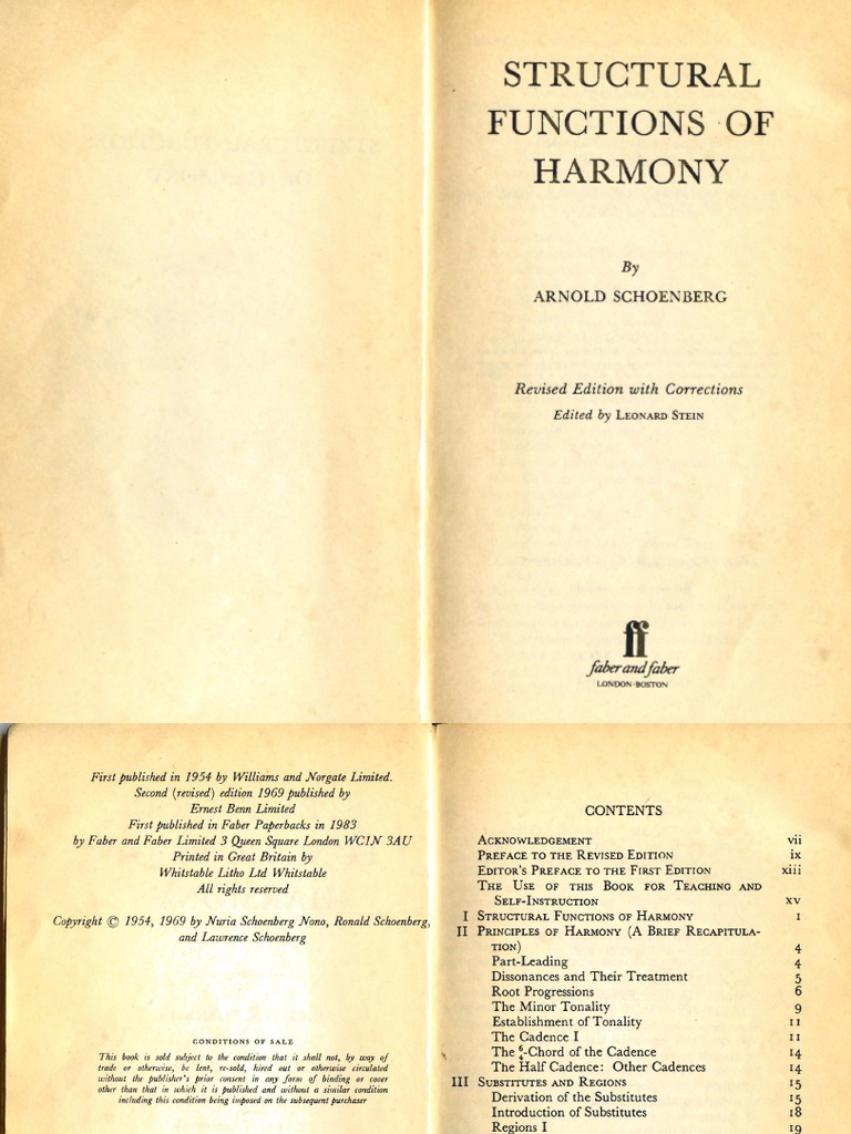 Schoenberg Arnold - Structural Functions of Harmony | PDF