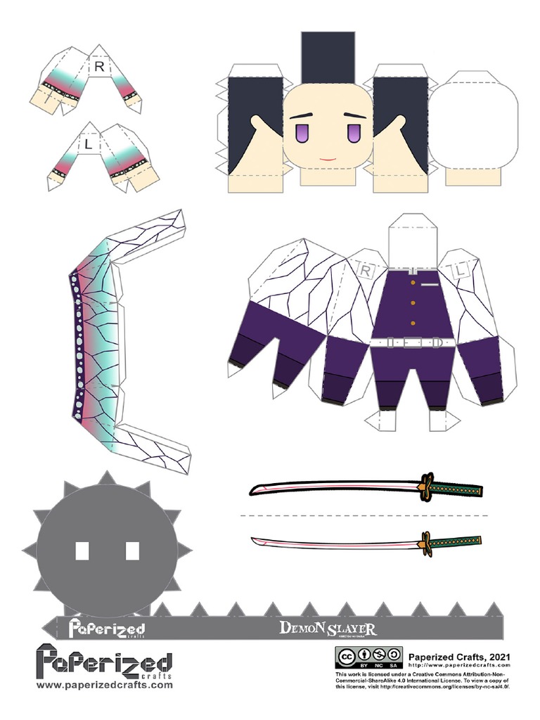 Demon Slayer - Kanae Kocho Papercraft | PDF