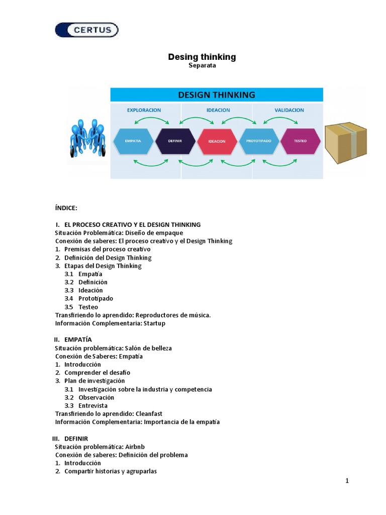 Design Thinking y Empaque Creativo | PDF | El pensamiento de diseño ...