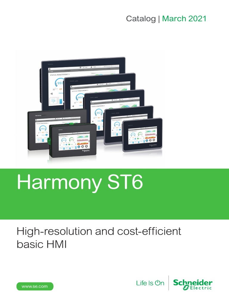 Harmony ST6 High-Resolution and Cost-Efficient Basic HMI Catalog | PDF ...