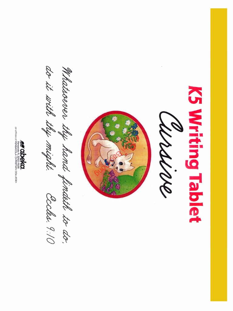 K5_Writing Tablet Cursive - Part 1 | PDF