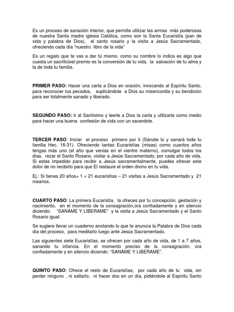 Penitencia Por Amor | PDF | eucaristía | Rosario