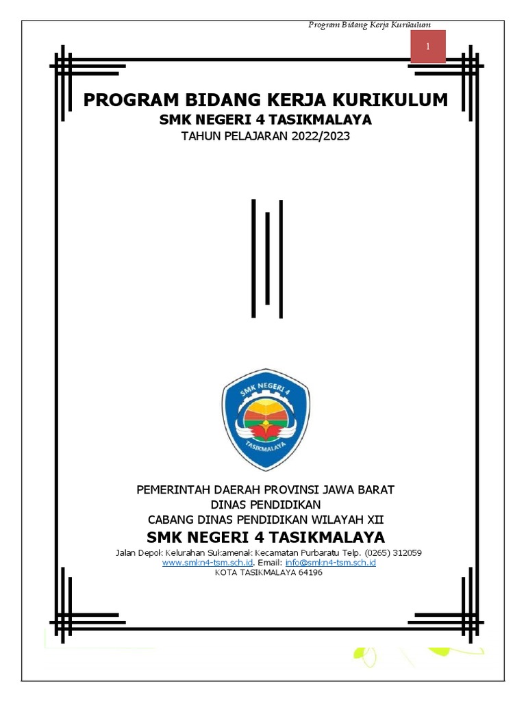 Program Kerja - 2223 | PDF