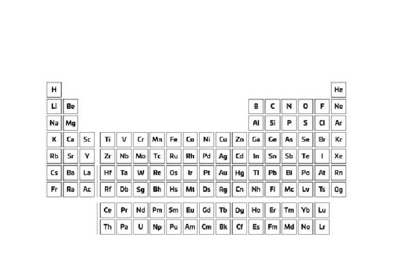 Tabla Periodica Bioelementos | PDF