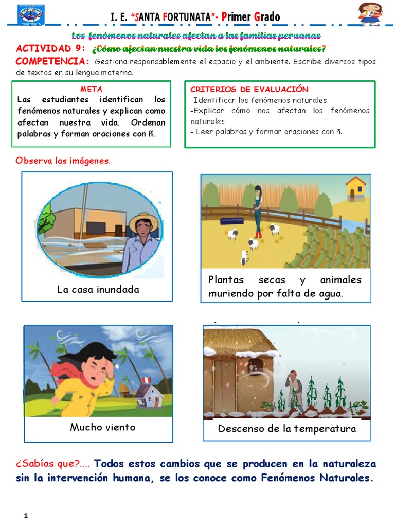 Los fenómenos naturales y su impacto en la vida humana | PDF | Herida ...