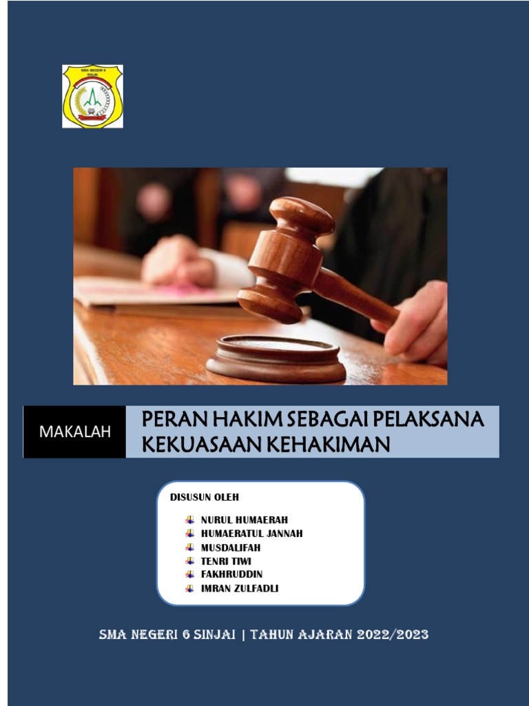 Peran Hakim dalam Kekuasaan Kehakiman | PDF | Ilmu Sosial | Hukum