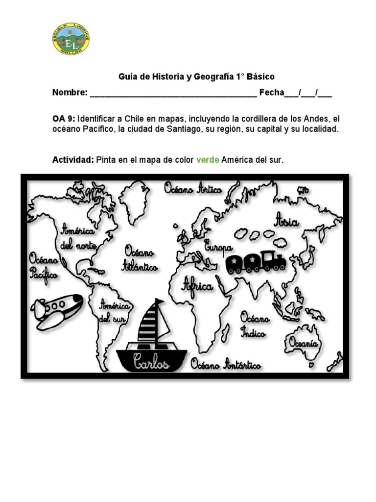 Guia Primero Basico Historia y Geografia - Chile en Mapas | PDF