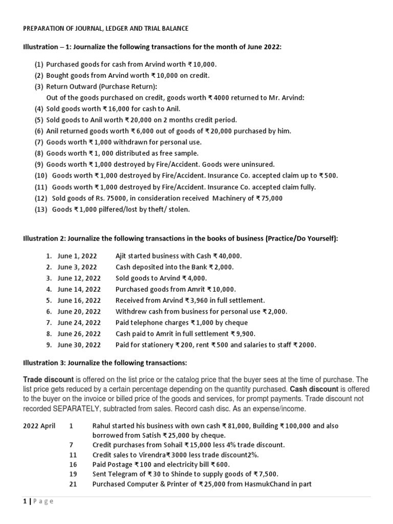 Questions Journal, Ledger & TB | PDF | Debits And Credits | Economies