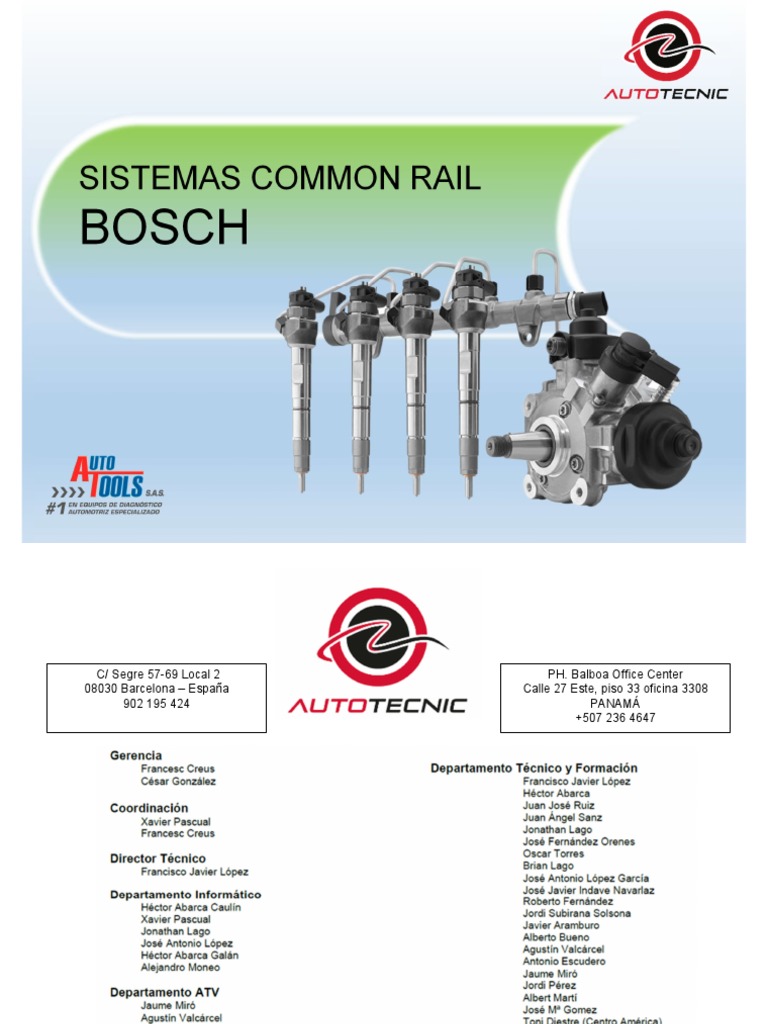 Curso Common Rail Sistemas Bosch | PDF | Inyección de combustible ...
