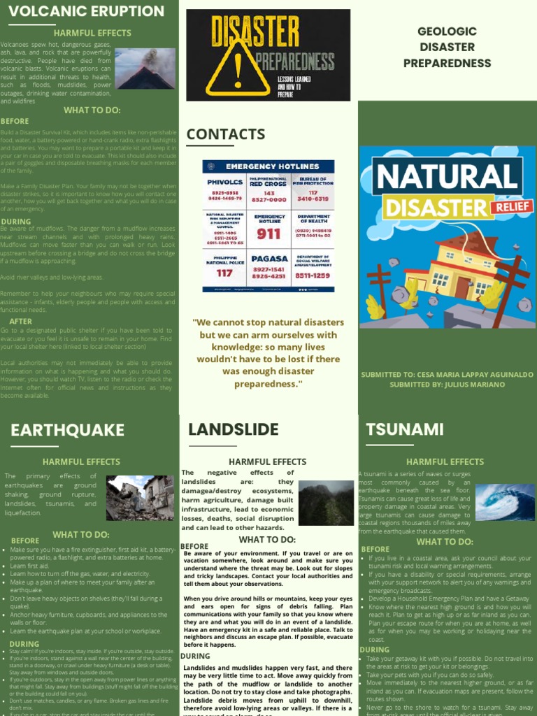 Brochure | PDF | Tsunami | Volcano