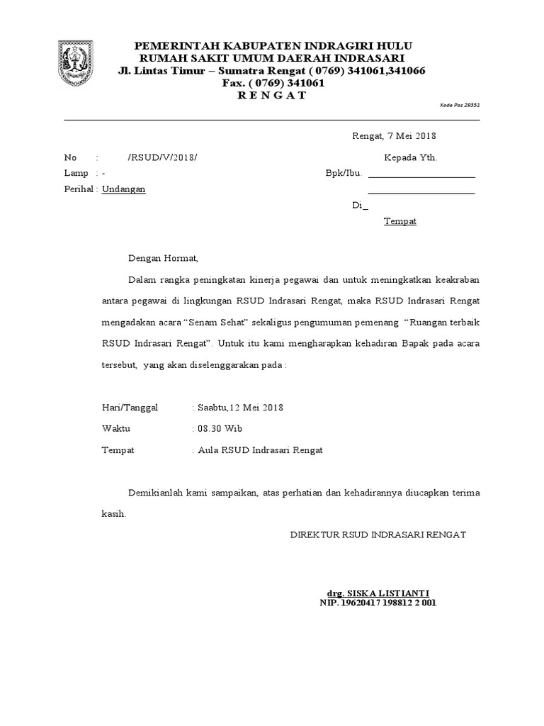 Undangan Senam | PDF