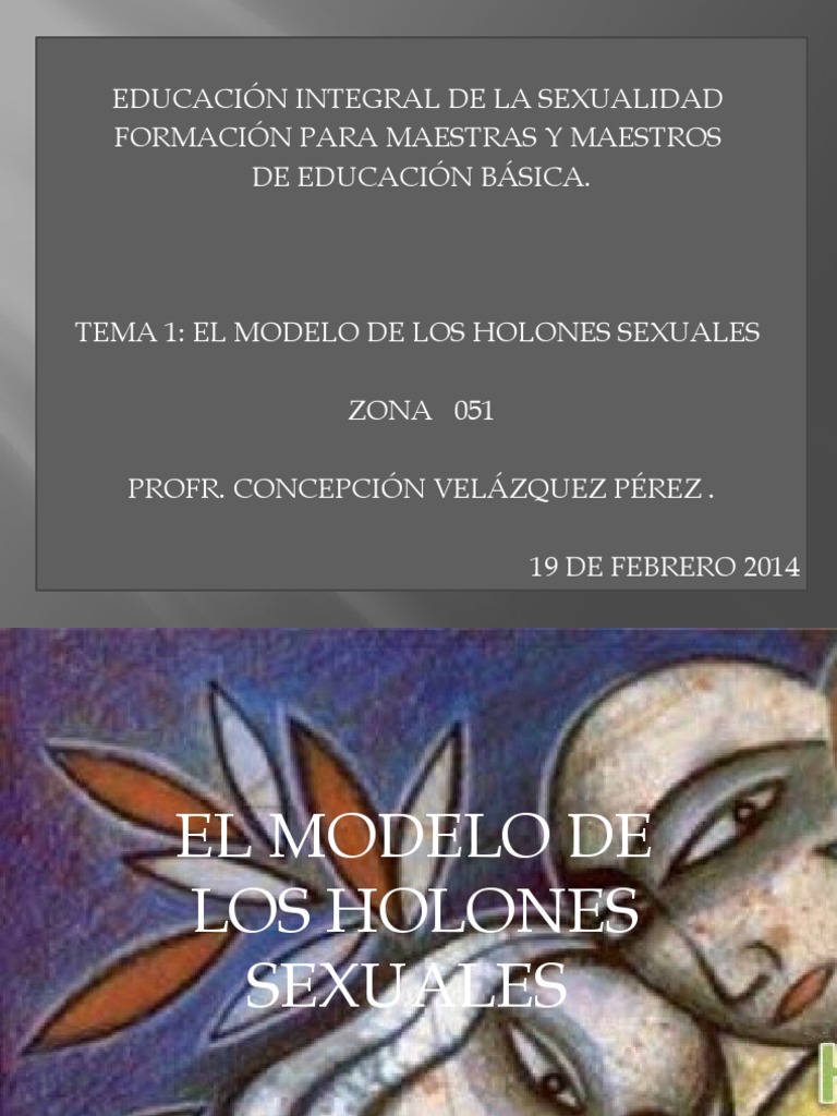 El Modelo de Los Holones Sexuales. | PDF | La sexualidad humana | Sicología