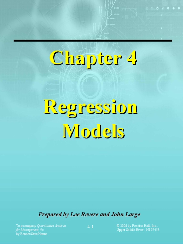 Qntmeth9 Ppt Ch04 Pdf Errors And Residuals Regression Analysis