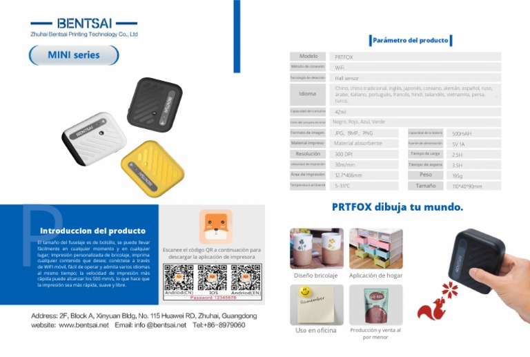 Mini Ficha Técnica de Impresora PRTFOX | PDF | Impresora (Computación)