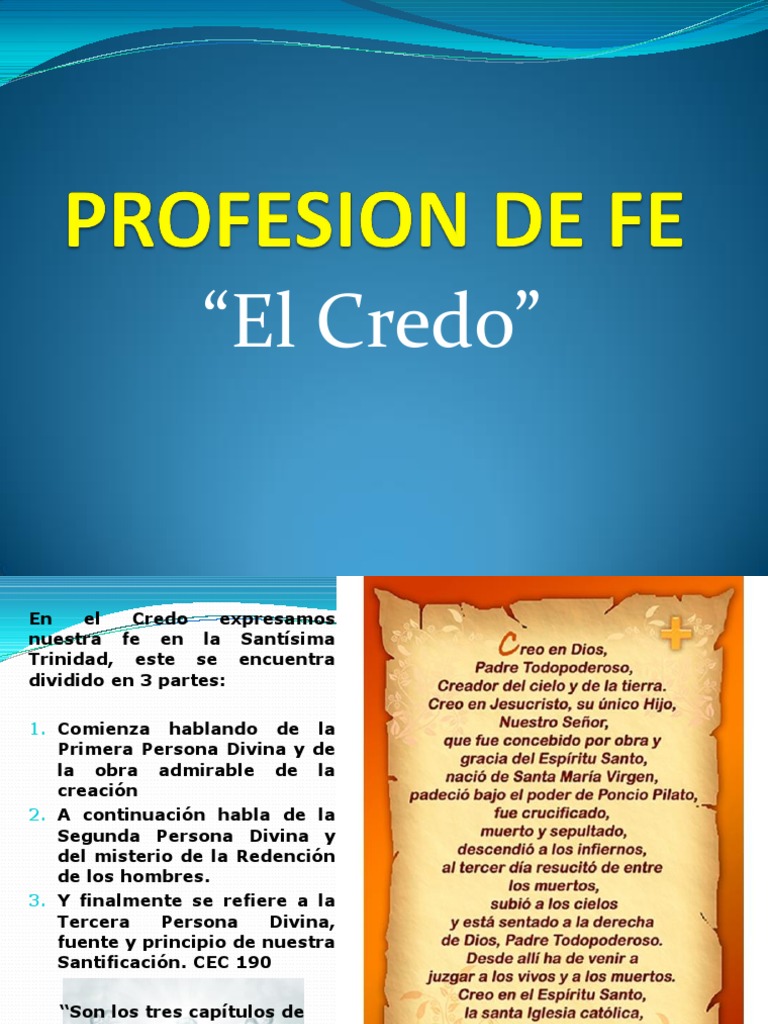 El Credo de Los Ap. | PDF | eucaristía | Iglesia Católica