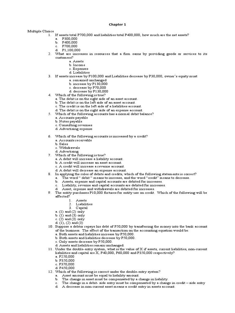 Basic Accounting Chapter 1-5 Quizzes | PDF | Debits And Credits | Expense