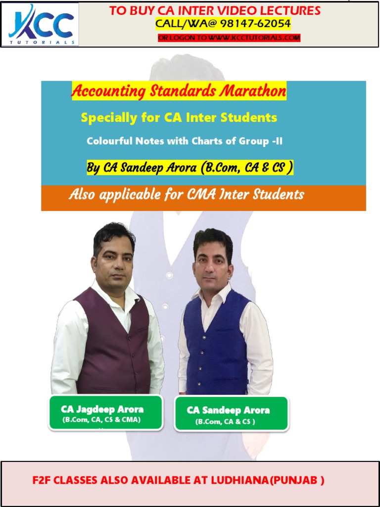Advanced Accounts AS Notes by CA Sandeep Arora Sir | PDF ...