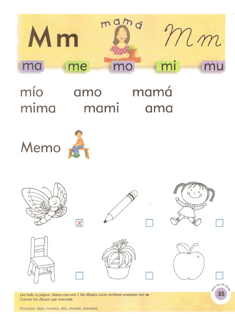 Tarea, Letra M y P | PDF