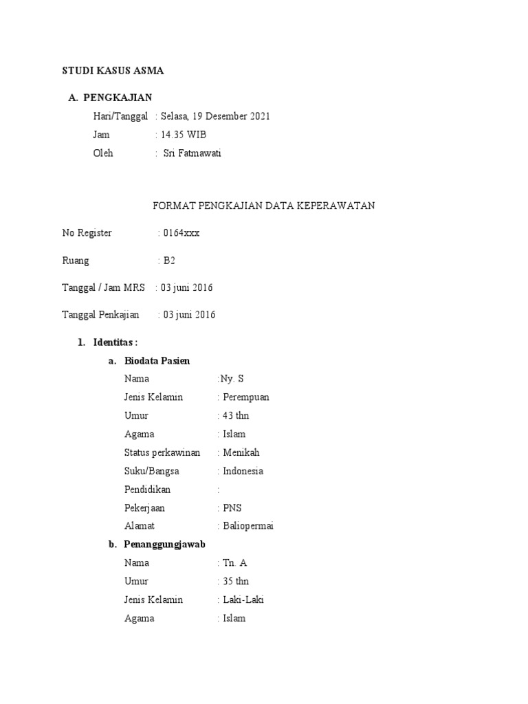 Studi Kasus Asma | PDF