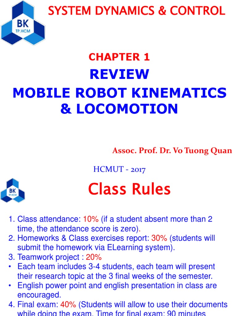 Chapter 1 Review Mobile Robot Kinematics Pdf Kinematics Rotation Around A Fixed Axis