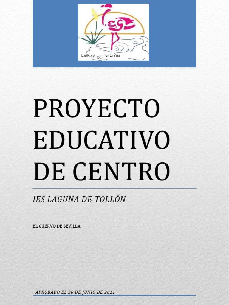 Proyecto Educativo IES Laguna de Tollón | PDF | Lectura (proceso ...
