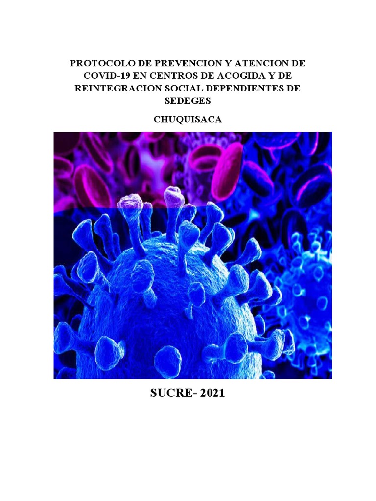Protocolo de Prevencion y Atencion de Covid Sedeges Chuquisaca | PDF | Lavado de manos | Vegetales