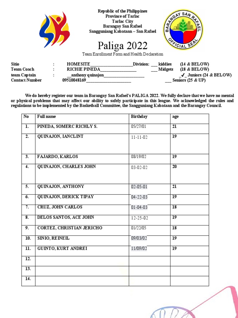 Paliga 2022 | PDF