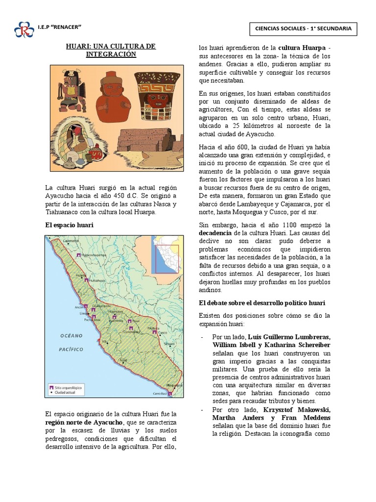 1 AÑO - 2. Cultura Huari | PDF