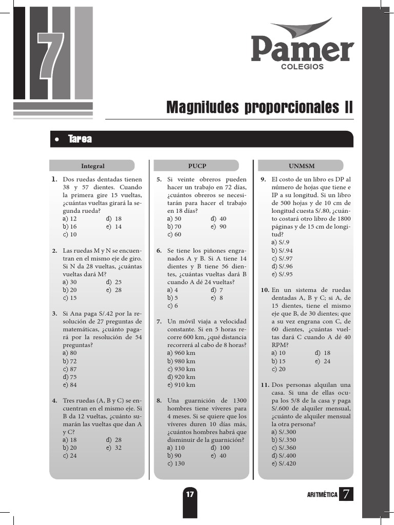 3ro Secundaria - TAREAS - MAT - COMPLETO Export | PDF