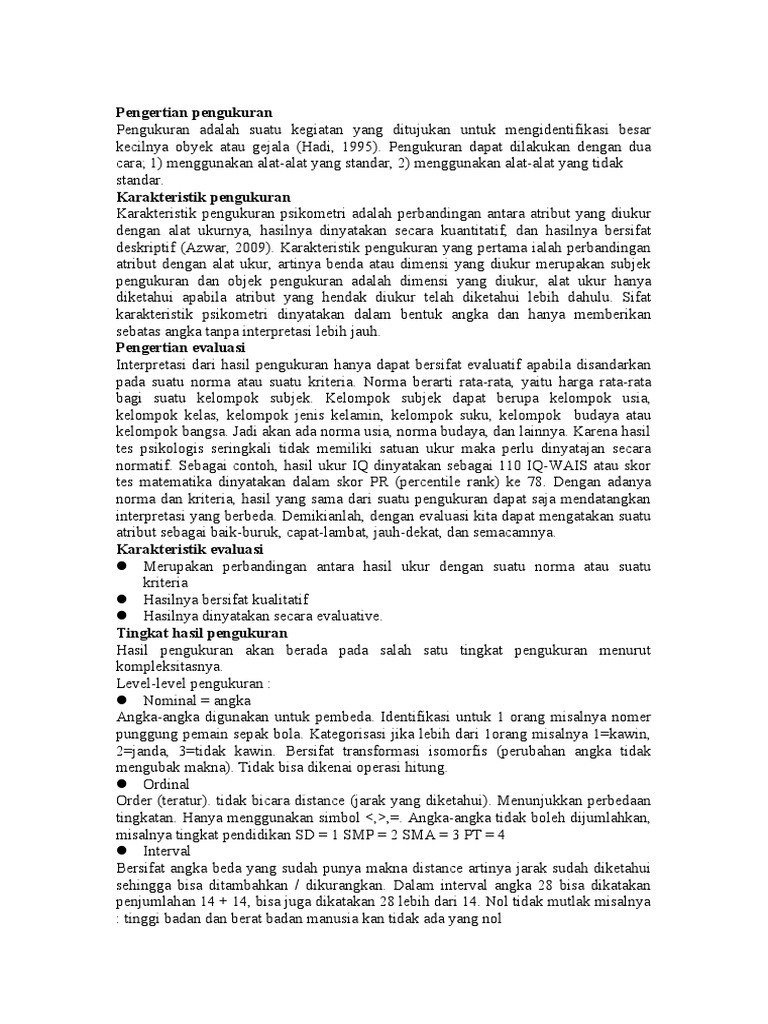 PSIKOMETRI | PDF | Pengembangan Diri