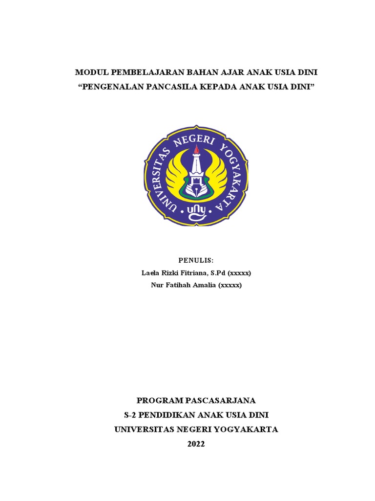 Modul Pengenalan Pancasila untuk Anak | PDF