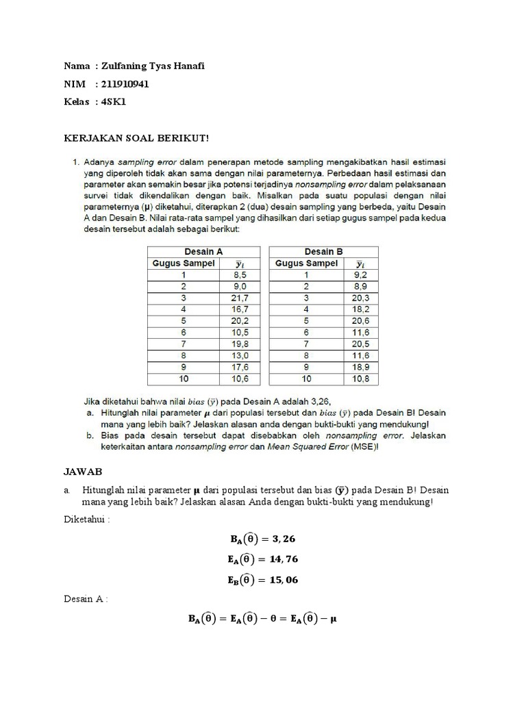 Latihan Soal Pengendalian Mutu Statistik | PDF