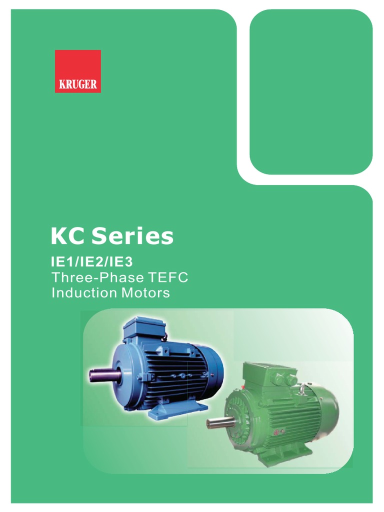 Kruger Motor (Ie1-Ie2-Ie3) - KC - 3ph Class F - Lea126 E0 Ed1 | PDF