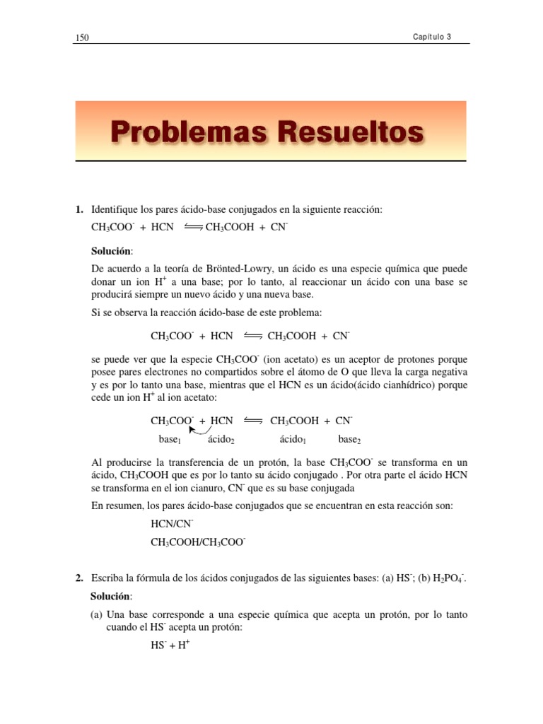 EJercicios Resueltos Sobre PH y POH | PDF | Ácido | Ph