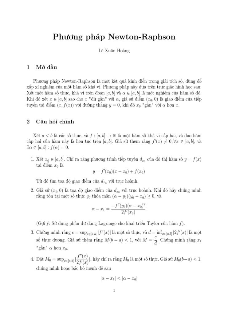 Newton Raphson | PDF