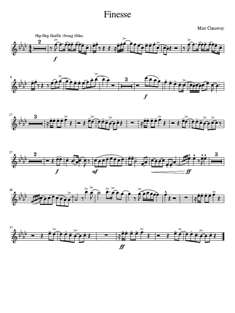 Finesse Violin Sheet Music | PDF