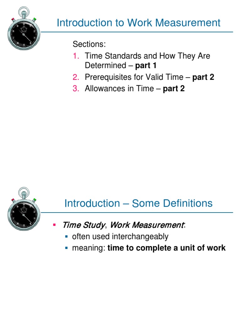5-A Intro To Work Measurement - p1 Ams Mar18 17 0 | PDF | Standard ... 5-A Intro To Work Measurement - p1 Ams Mar18 17 0 | PDF | Standard ...