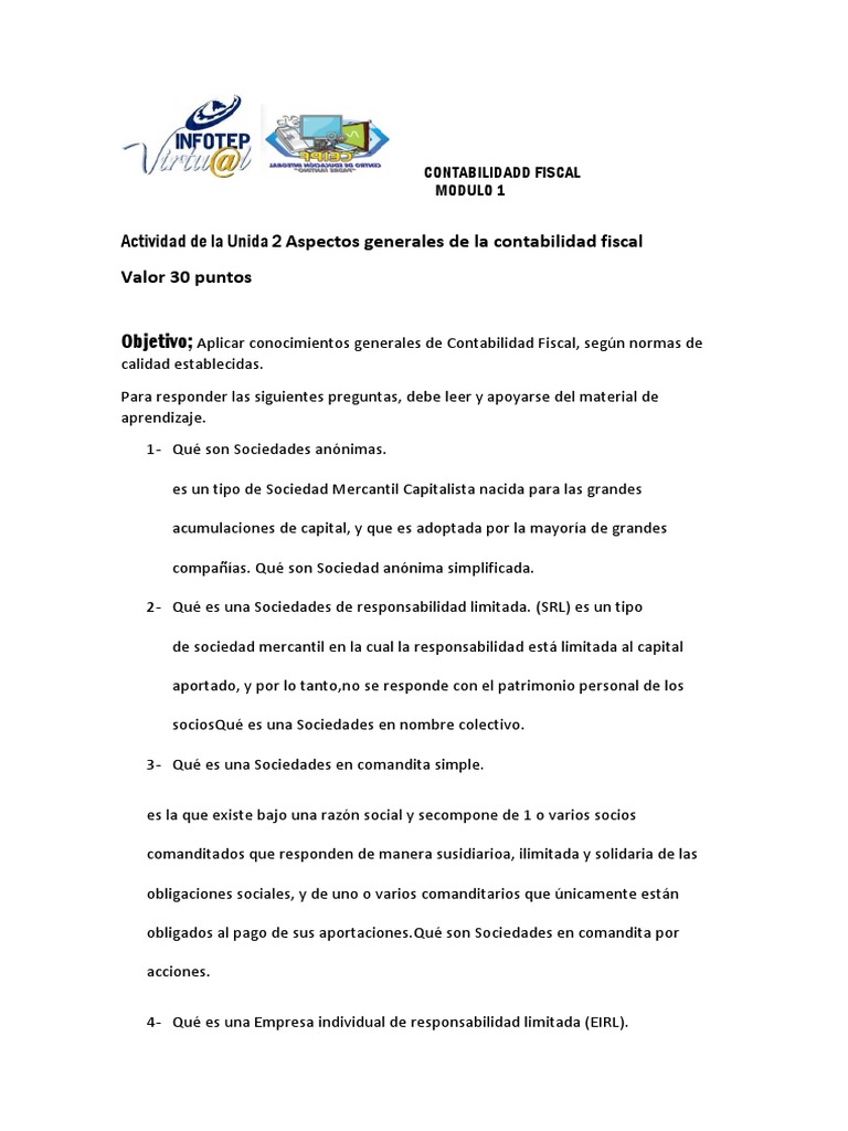 Actividad 2 Modulo 1 Completado | PDF